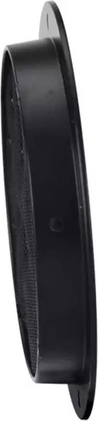 Aluminium buitenlucht muur rooster rond - Ø 200mm - ZWART | bol