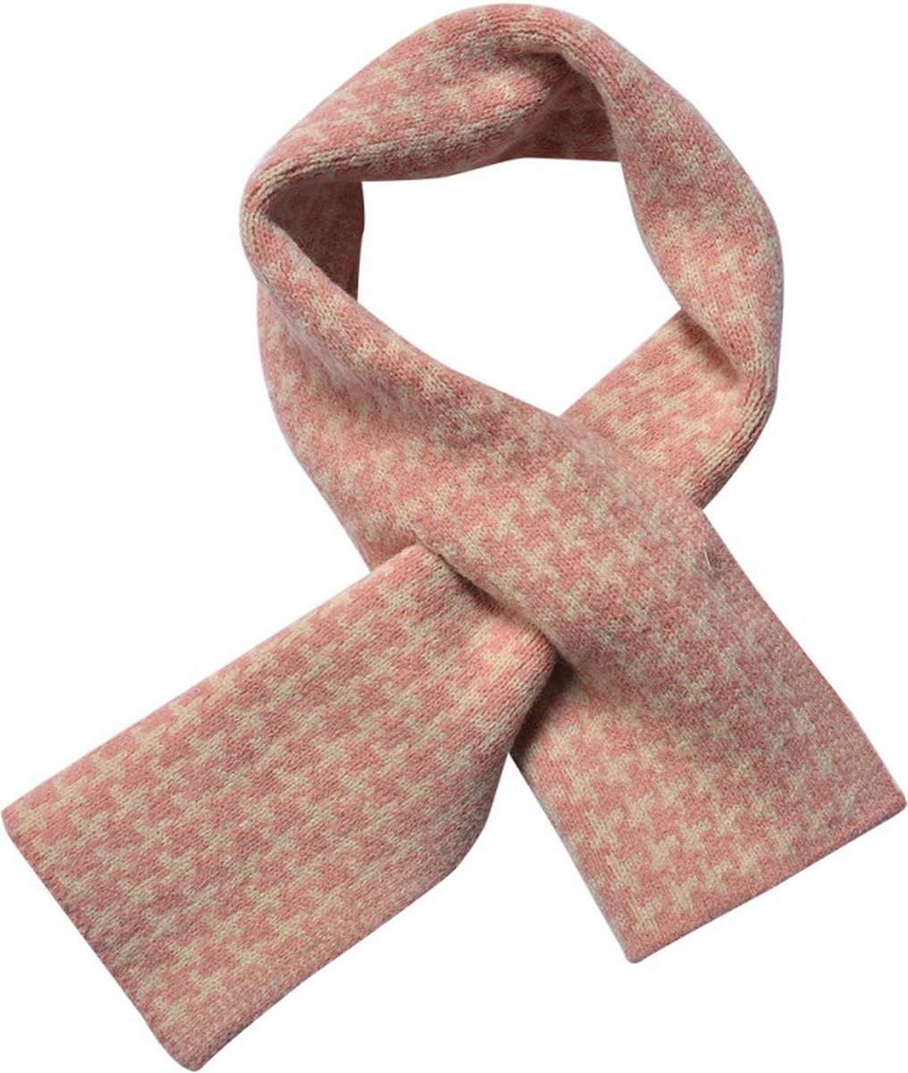 Wintersjaal Dames 15x85 cm Roze Beige Sjaal | bol.com