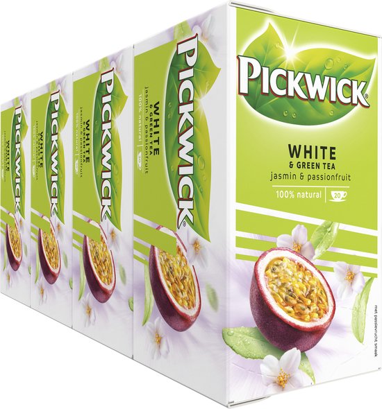 Pickwick Jasmin Passionfruit Witte en Groene Thee - 12 x 20 theezakjes ...