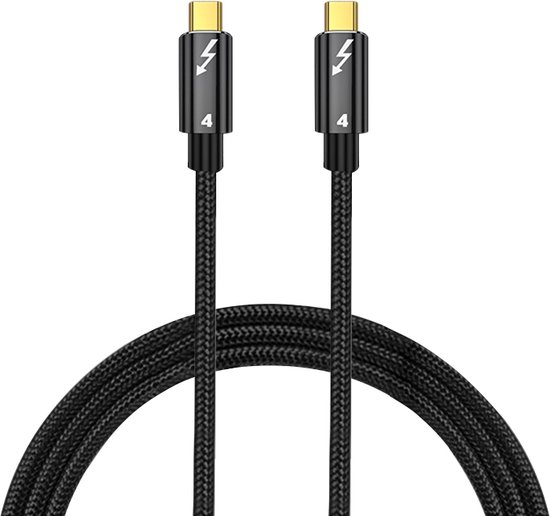 Thunderbolt 4 - USB-C naar USB-C adapter kabel - 40 Gbps - USB 4.0 - 8K ...