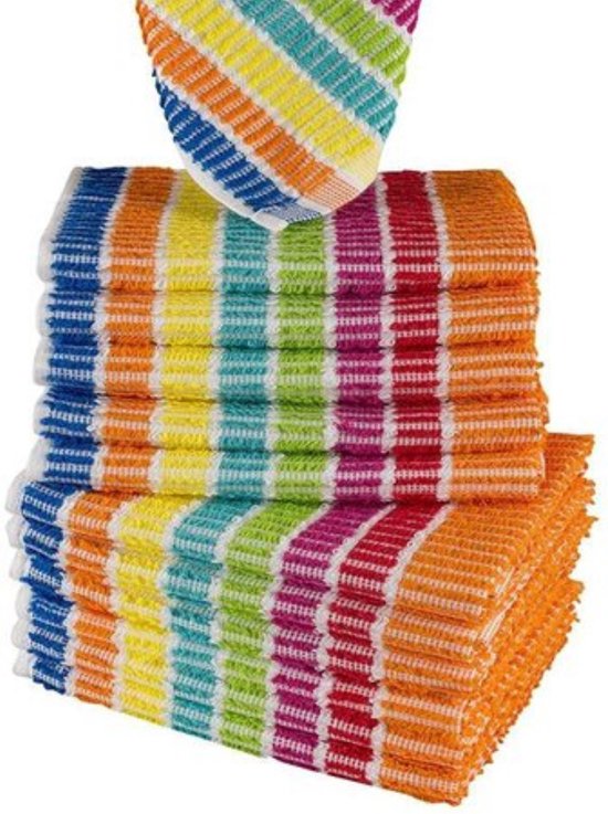 Droomtextiel Vaatdoek Katoen - Clean & Shiny - 10 stuks 35x35 cm - 100% ...