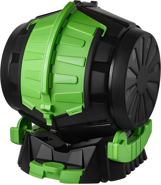 Roterende compostbak van 50 liter met opvangbak - L49 x B44 x H57 - RECYCOOL L 49.5 cm... | bol