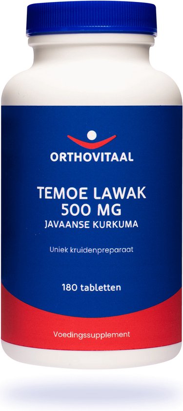 Orthovitaal - Temoe Lawak 500 mg - 180 tabletten - Javaanse Kurkuma ...
