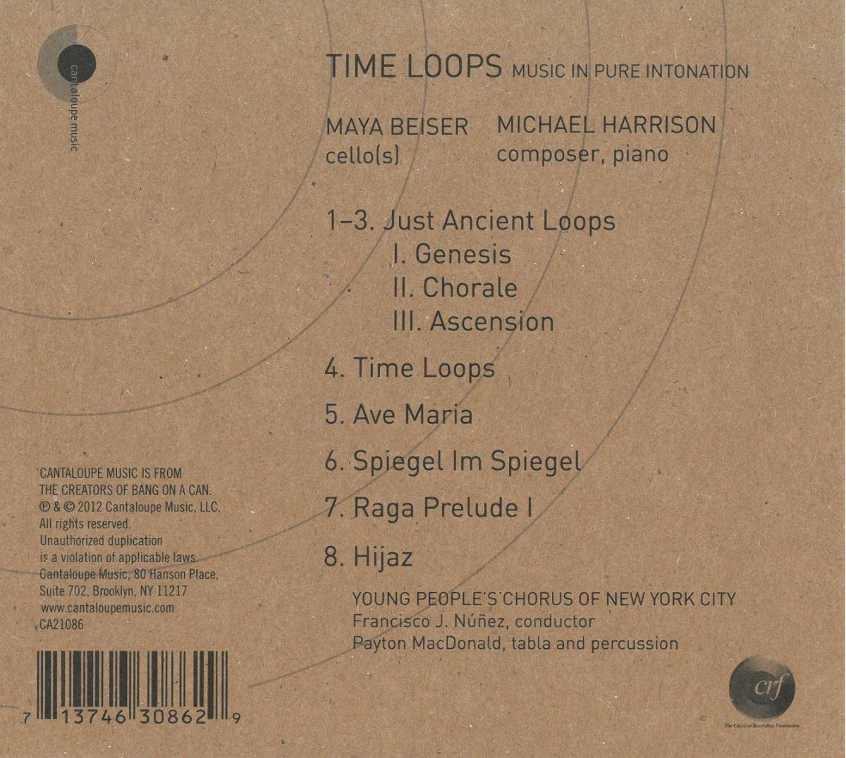 Maya Beiser & Michael Harrison - Time Loops (CD), Michael Harrison ...