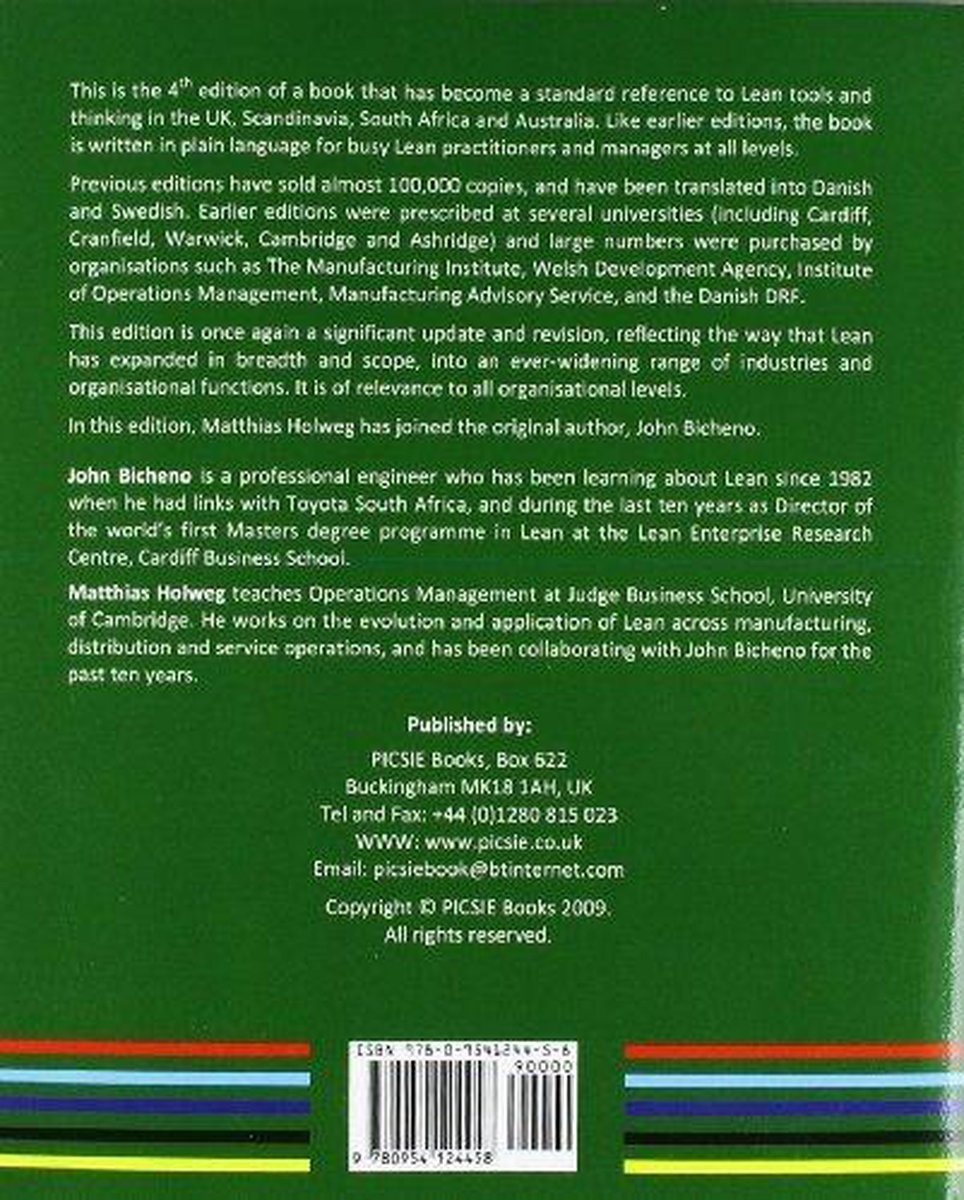 Lean Toolbox 4th | 9780954124458 | John Bicheno | Boeken | bol