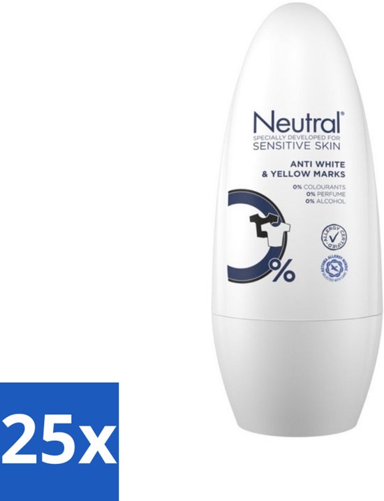 Neutral - Deodorant Roller - Gevoelige Huid - Tegen Witte & Gele ...