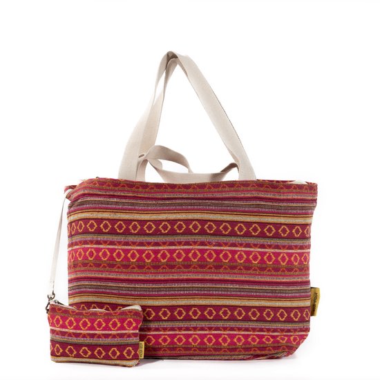 Mycha Ibiza - Strandtas - Roze - Myc26026 | bol