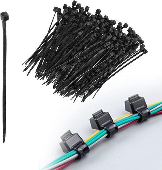 Nylon kabelbinders - 80 mm lang, 25 mm breed (400 stuks) | bol