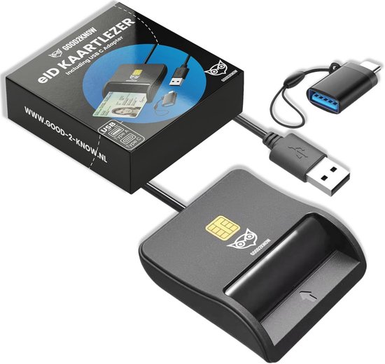 eID Kaartlezer - USB C en USB A - Identiteitskaartlezer voor Online ...