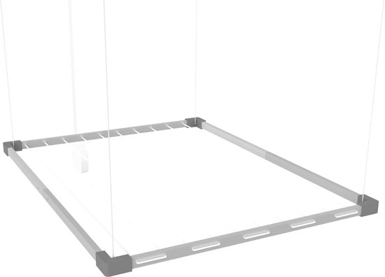 Droogrek voor Plafondbevestiging - Aluminium - Extensible Design | bol