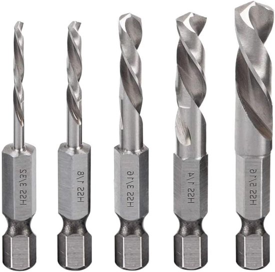 Boren Set Hoge Snelheid Staal Impact Hex Shank Boor Houtbewerking Korte ...