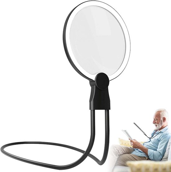 Hands Free Leesloep met Licht 3 x 24 LEDs - Oplaadbaar en Flexibele ...