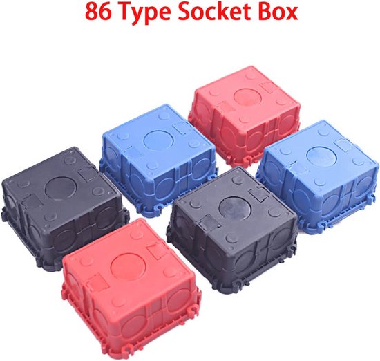 Universele Aansluitdoos 86 Type Stopcontacten - 2 Stuks - Wandmontage ...