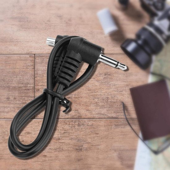3.5mm Jack Plug Flash Sync Cable with Screw Lock for Trigger Receiver | bol