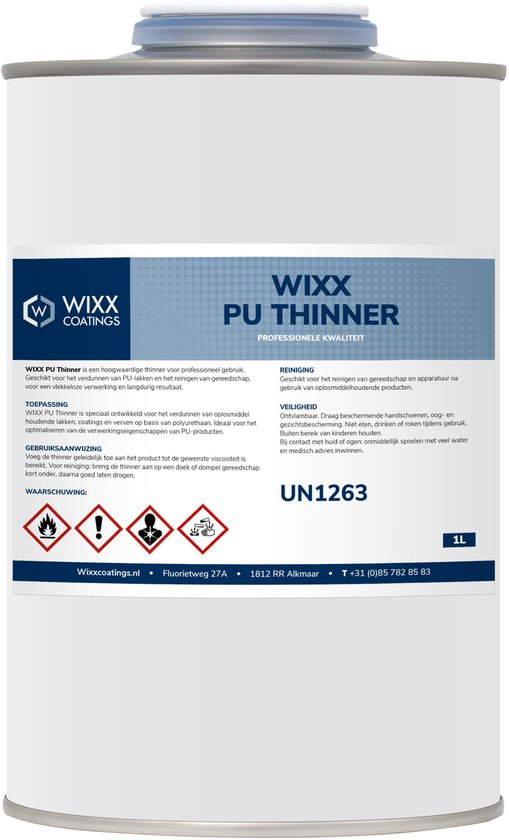 Wixx PU Thinner - 5L - | bol