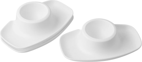 Praktische Eierdopjes en Lepels Set voor Ontbijttafel in Kleurrijke Variaties | bol