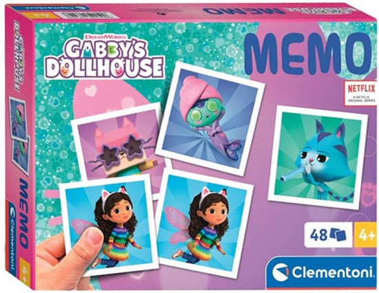 Clementoni - Memory voor kinderen - Gabby's Dollhouse - 48 Kaarten ...