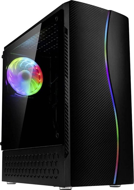 Midi Tower PC Behuizing voor Gaming met Waterkoeling en RGB Verlichting ...