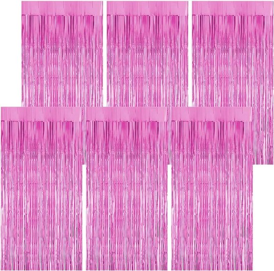 Pack of 6 Glitter Curtains DIY Photo Curtains 1m x 2m Lametta Curtain ...