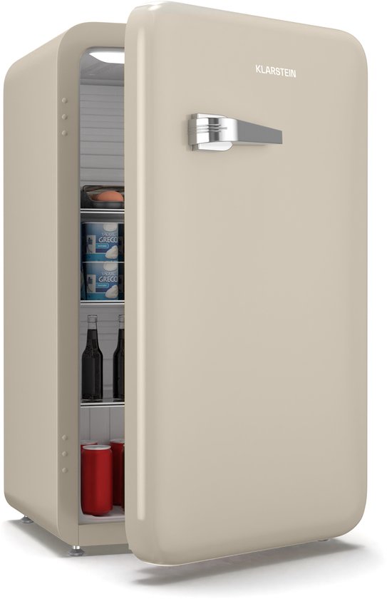 Klarstein Audrey Evo 90L Retro Mini Kühlschrank - Leise 40 dB ...