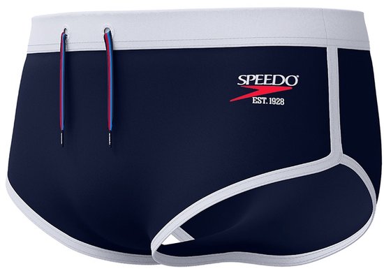 Speedo heren jetstream retro logo zwemslip blauw | bol