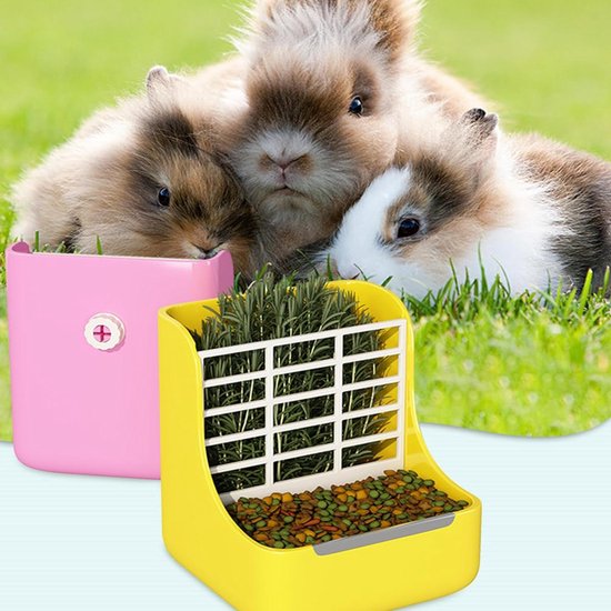 Hooiruif Gras En Voer 2 in 1 voor Kleine Dieren (blauw) | bol