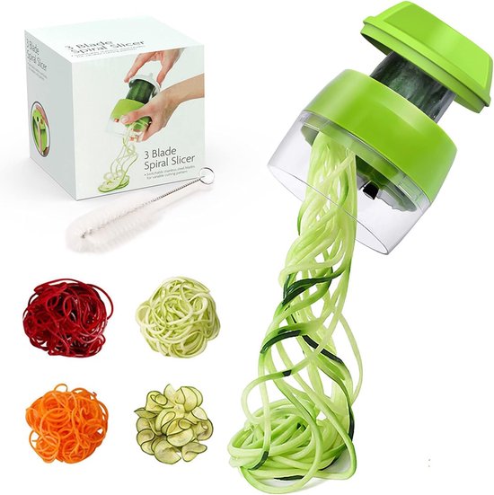 Handheld Spiralizer Groentesnijder - 4 in 1 Zoodle Pasta Maker voor ...