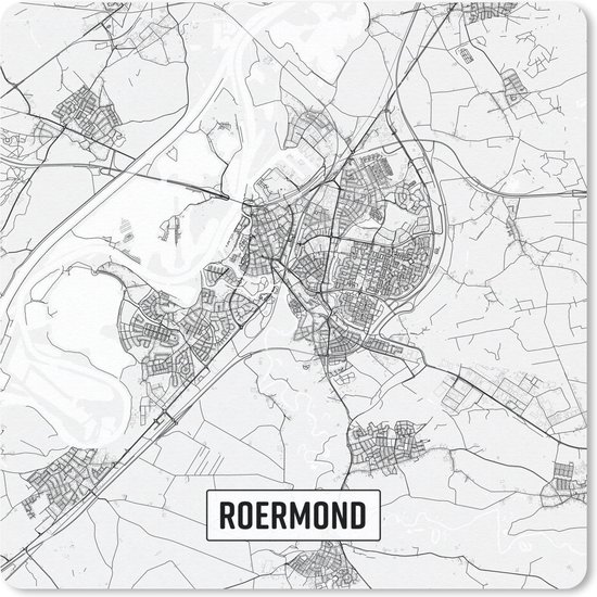 Muismat - Stadskaart Roermond - 20x20 - Plattegrond | bol
