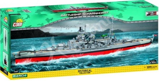 Cobi Building Kit Small Army Battleship Scharnhorst Grijs 2472 pièces ...