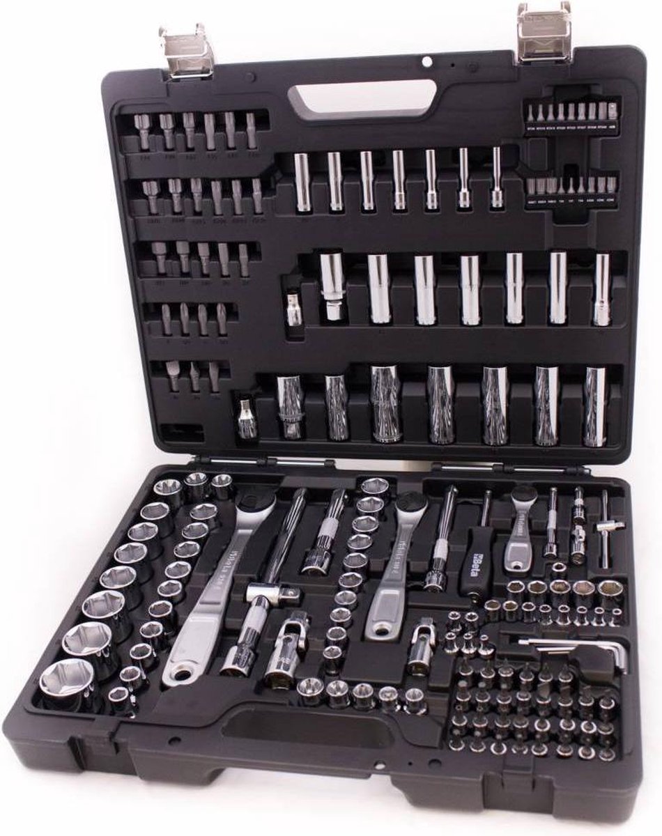 Beta Doppenset - 170-delig - Robuuste en sterke kist - Zwart | bol.com