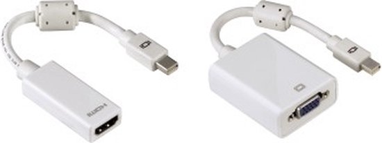 Hama Mini DisplayPort - HDMI/VGA, M/F HDMI/VGA Wit | bol
