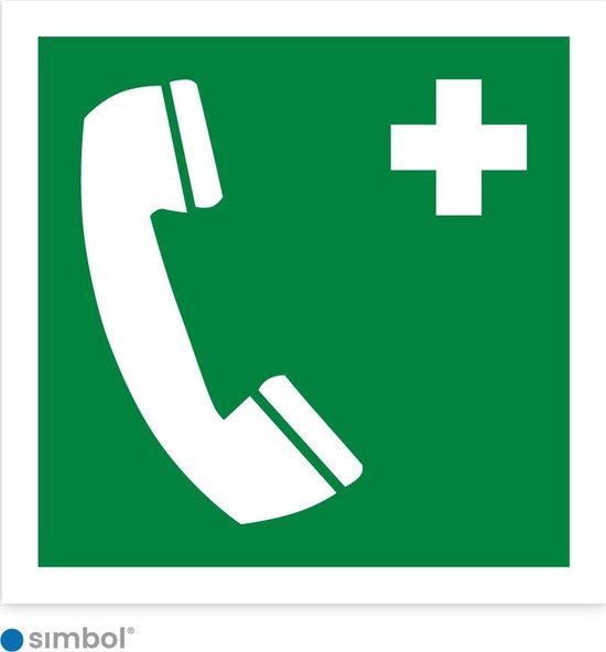 Simbol - Stickers Telefoon Voor Noodgevallen - Noodtelefoon (E004 ...