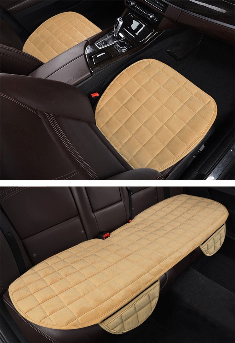 3 stuks / set warme autostoel bekleding kussen vijf zitplaatsen ...