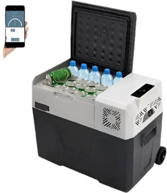 Autokoelkast - Koelbox - Elektrische Koelbox - Compressorkoelkast - 45L - 12V/24V -... | bol