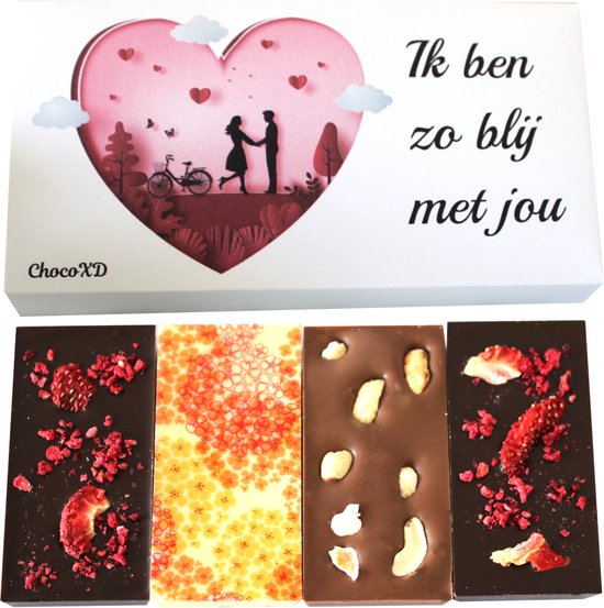 Chocolade gift- Liefde cadeau - Valentijn geschenk - Brievenbus pakket ...