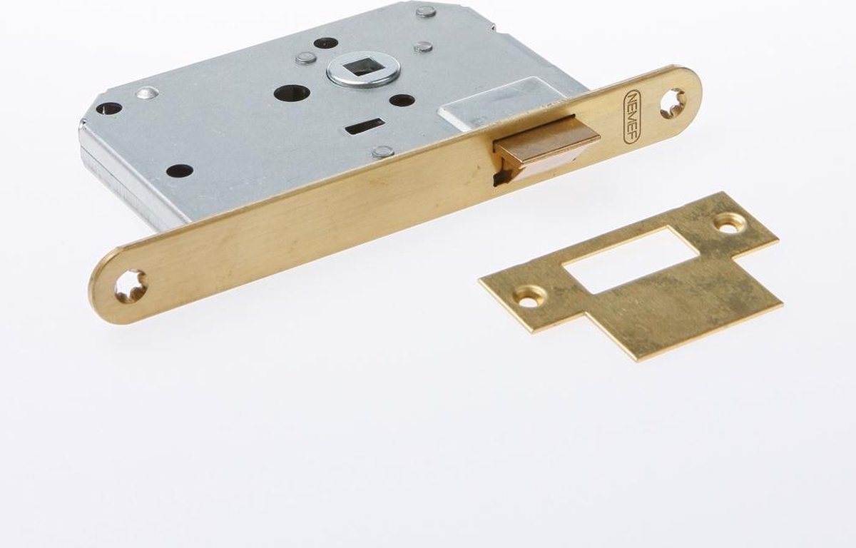 Nemef Loop lock type 1255 / 5-50 loquet réversible plaque avant laiton ...