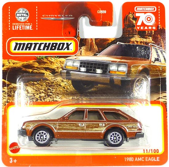 MATCHBOX 1980 AMC EAGLE 11-100 BRONS WOOD (1:64) | bol