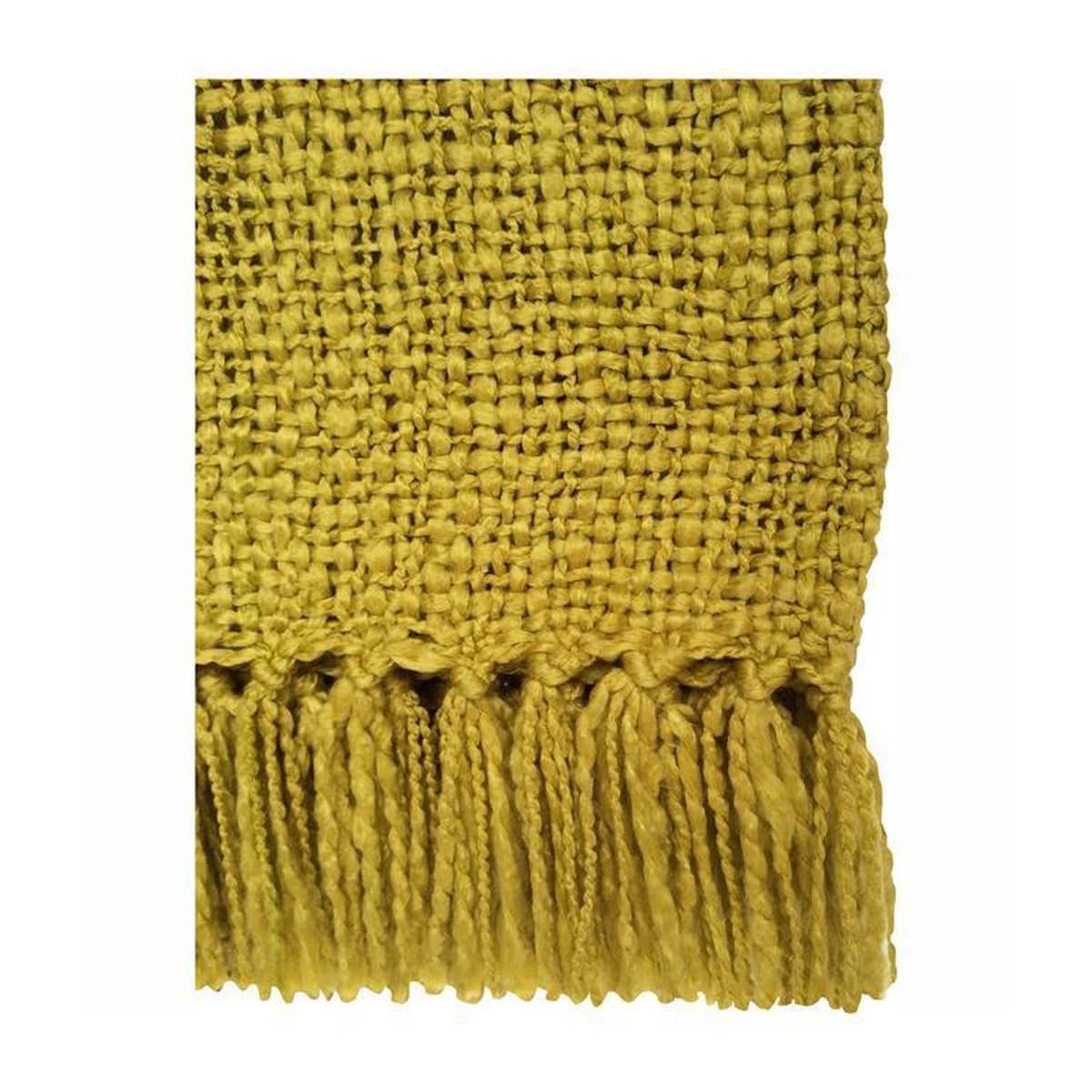 Malagoon - Mustard yellow throw | bol.com