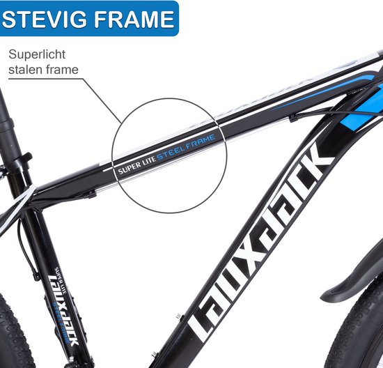 Fiets Mountainbike VANKEL LAUXJACK 28 inch - Hardtail mountainbikes met ...