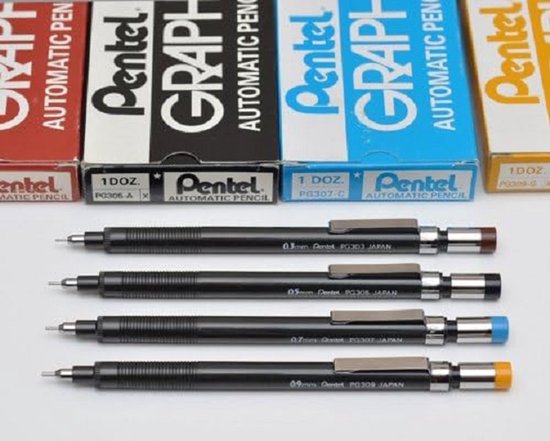 Pack of 12 PENTEL GRAPHLET 500 PG305 A 0.5MM DRAFTING MECHANICAL ...