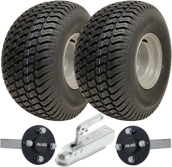 20x10.00-8 ATV Trailer Kit P332 Grass Wheels ALKO Hub & Stub Axles ...