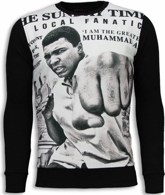 Muhammad Ali Newspaper - Sweater - Zwart | bol