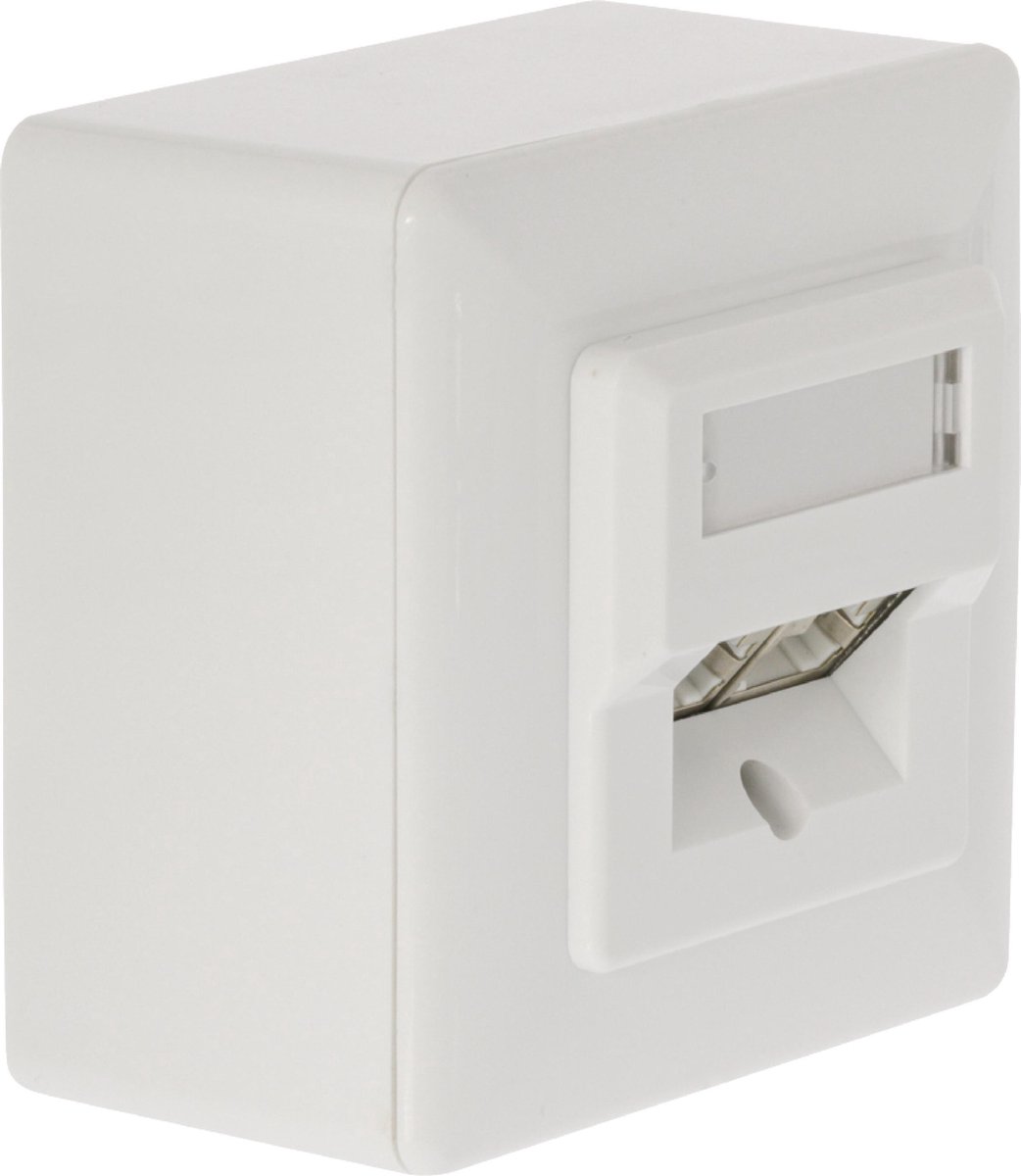 Valueline Netwerk wandcontactdoos - 2x RJ45 / CAT6 - wit | bol.com