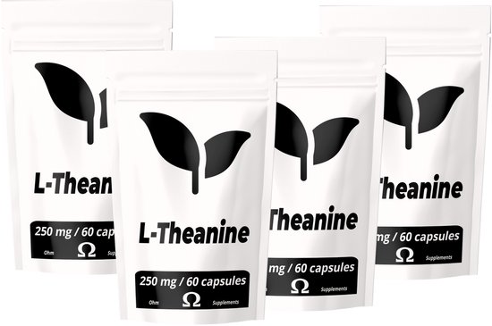 Ohm - L-Theanine - 250 mg - 240 vegan capsules- Supplement ...