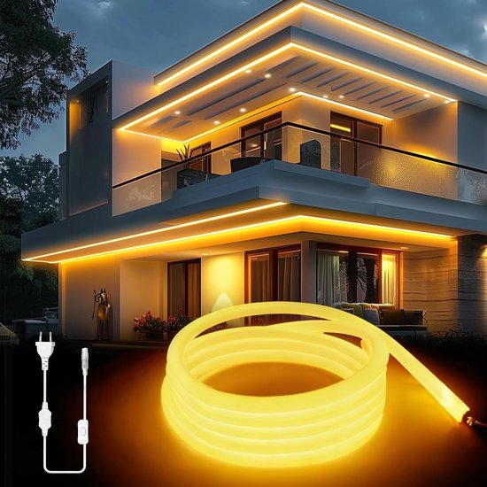 Warm witte LED-strip 20M voor binnen en buiten - Flexibel en waterdicht ...