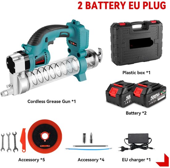 Vetspuit - met Accu - Elektrische - Draadloze - Pomp - Patroon ...