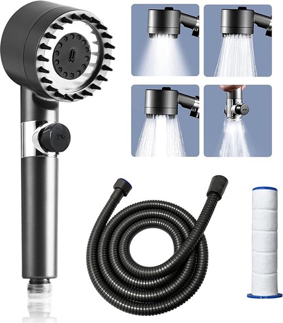 S&Dshopline® Douchekop, spaardouchekop, waterbesparend, hogedruk ...