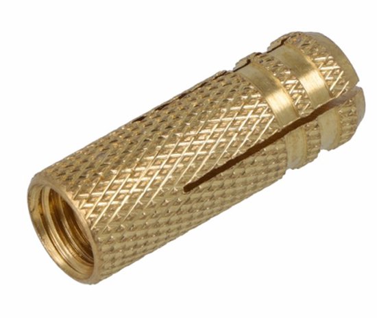 Messing plug M10 x 34 mm – bevestigingsbus met metrische binnendraad ...