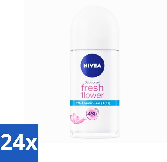 Nivea - Deo Roller - Fresh Flower - 48 Uur Lang Werkend - 50 ml - Voordeelverpakking -... | bol