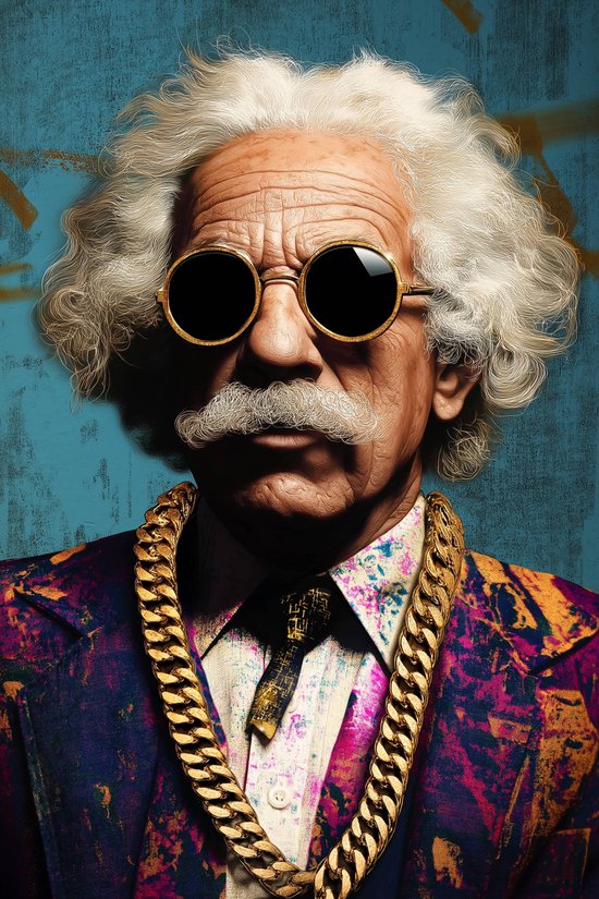 Albert Einstein Poster - Gangster - Einstein - Wetenschapper - Iconisch ...